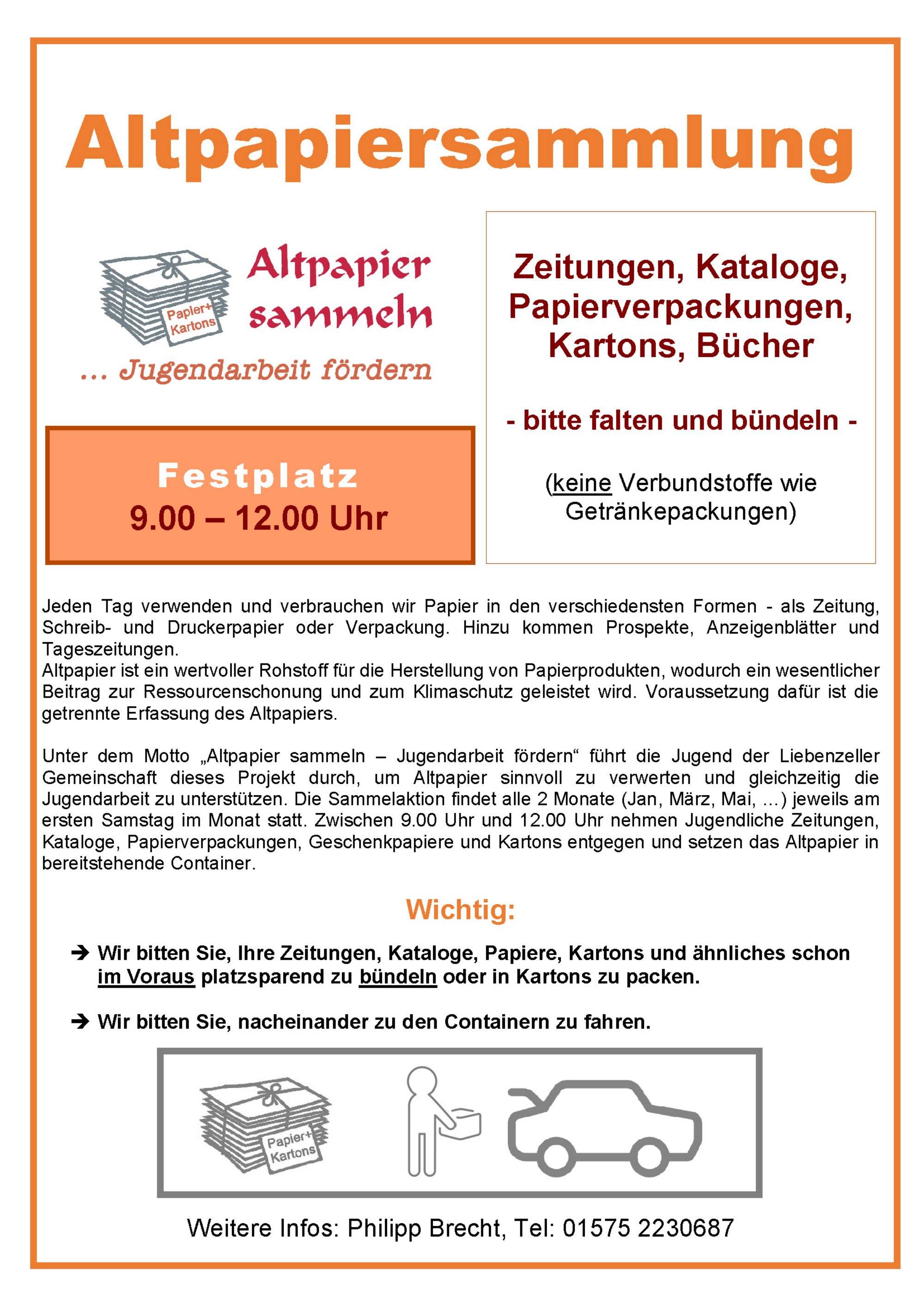 Altpapiersammlung